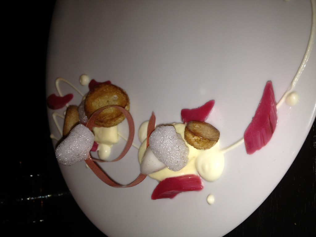 empellon cocina vanilla ice cream with rhubarb - Been There Eaten That